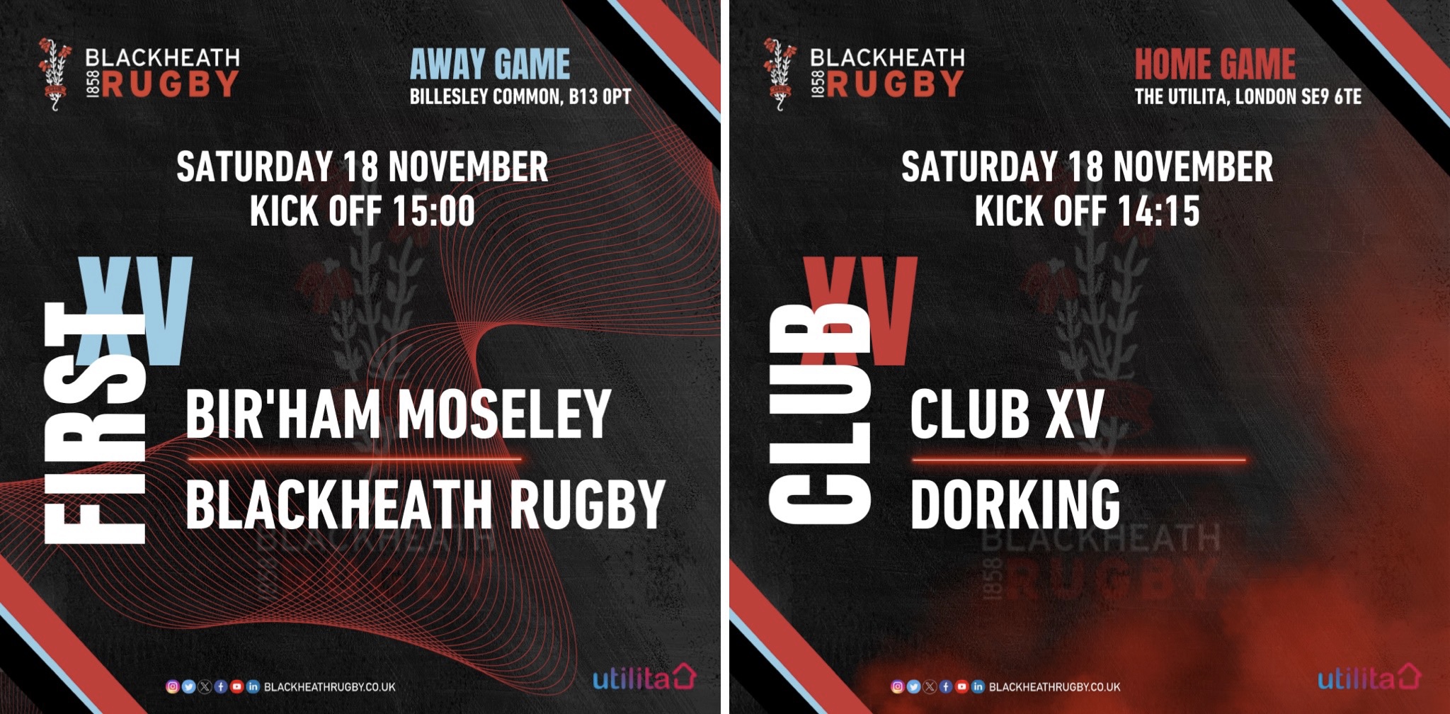 Sat 18 Nov - Games - Blackheath Rugby Sat 18 Nov - Games - Blackheath Rugby