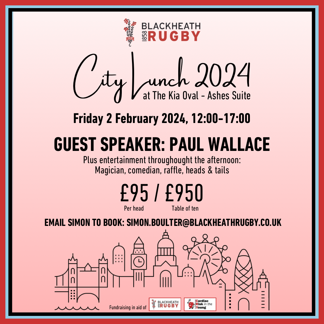City Lunch 2024 - Blackheath Rugby