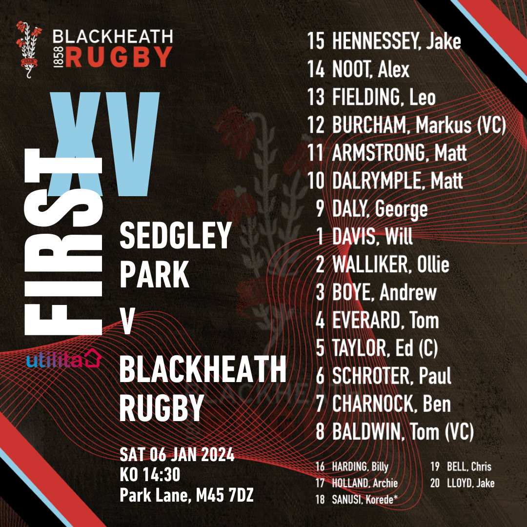 06 Jan 24 - Sedgley Park - Blackheath Rugby