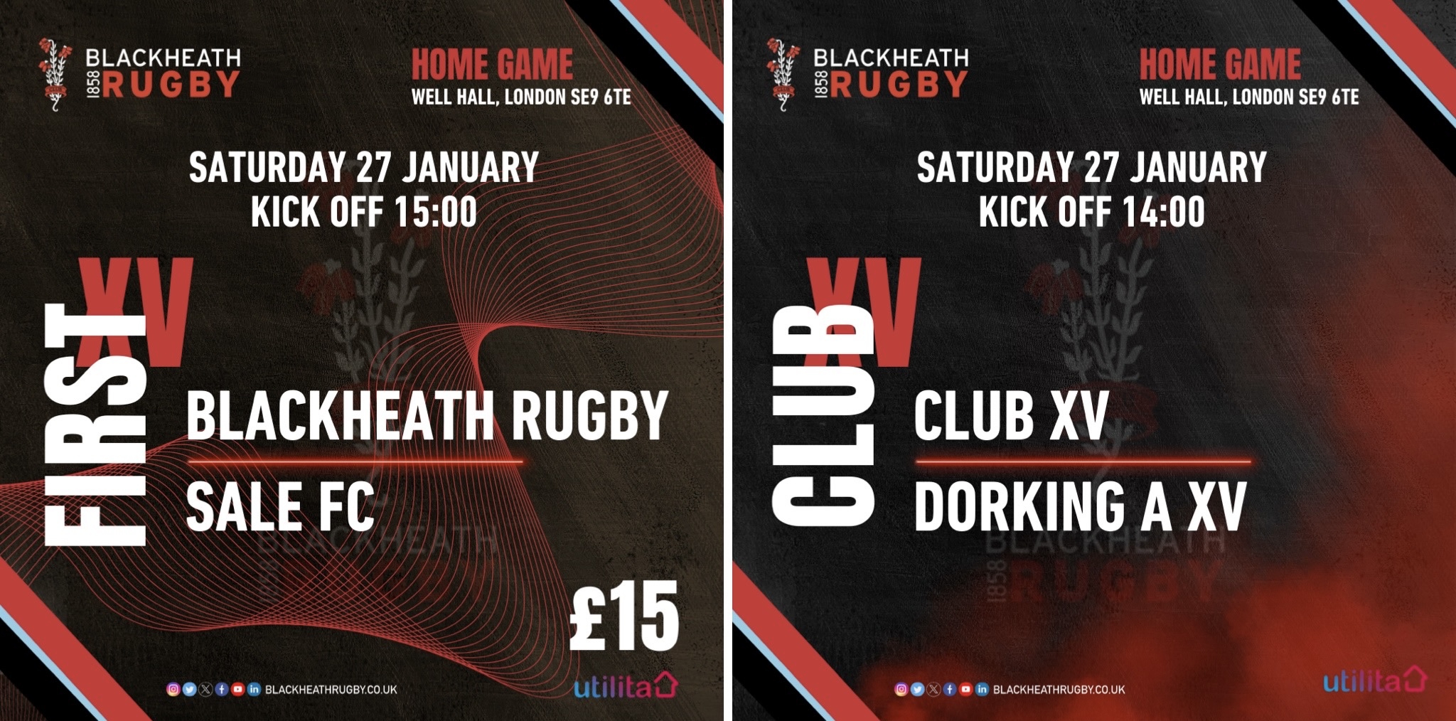 Sat 27 Jan - Club v Sale FC - Blackheath Rugby