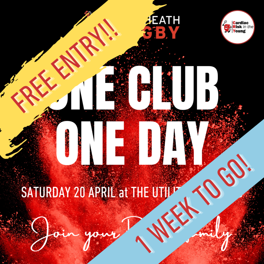 One week to go! - Blackheath Rugby