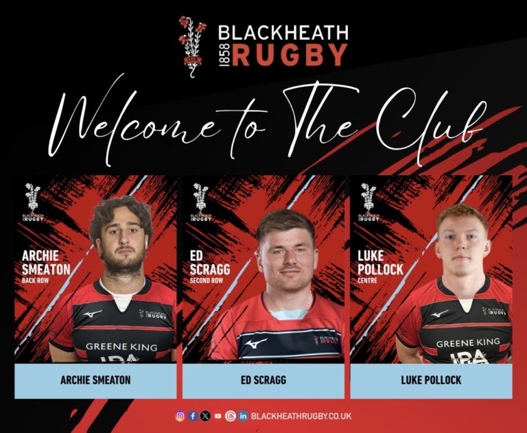 Welcome to Archie, Ed and Luke! - Blackheath Rugby