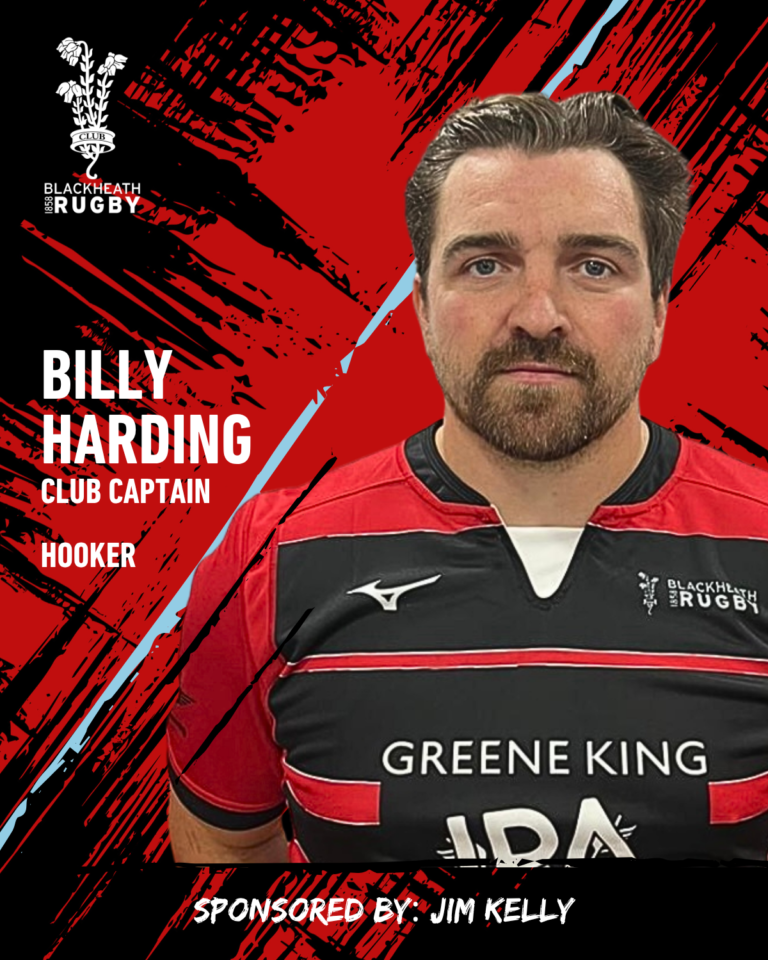 Billy Harding - Club Captain - Blackheath Rugby